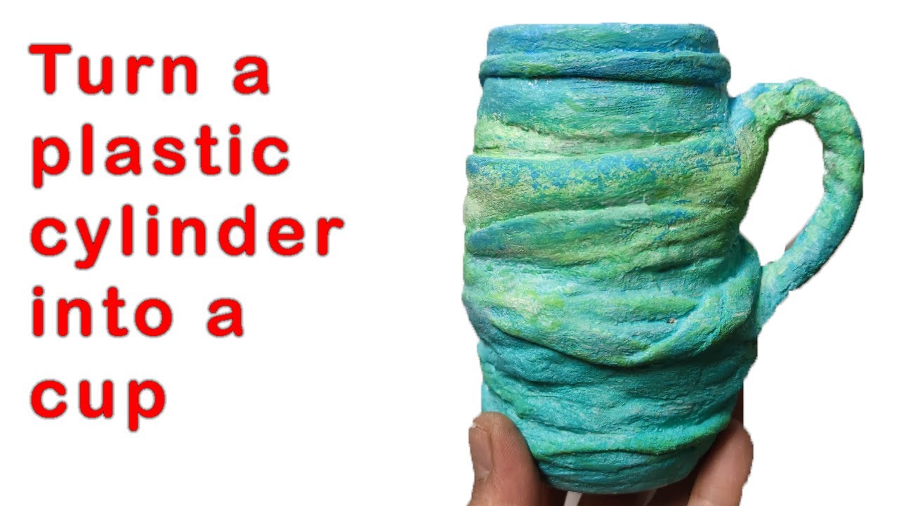 Amazing Idea, Turn a Plastic Cylinder Into an Artwork