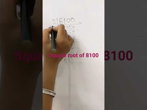 Square root of 8100 by prime factorisation@learn with megha