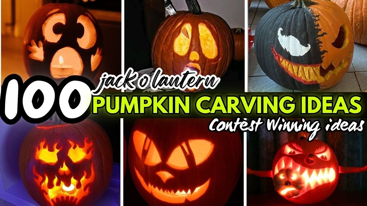 Creative! 🎃 Pumpkin Carving Ideas 2026 Halloween Contest with Jack O Lantern Designs