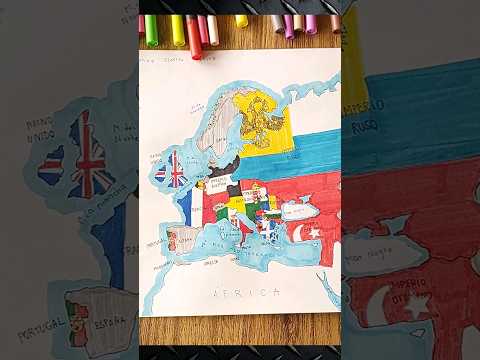 🔥🌎 Dibuja el mapa completo de la 1ra Guerra Mundial 🌍🔥