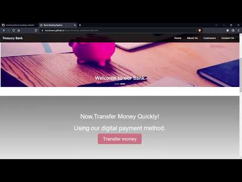 Basic banking system website using Html, Css & JavaScript | The Sparks Foundation | #GRIPJUNE2022 |