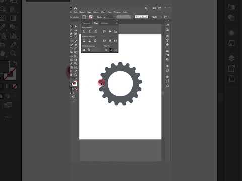 How to create 3d gear icon design in illustrator #illustrator #illustratortips #adobeillustrator