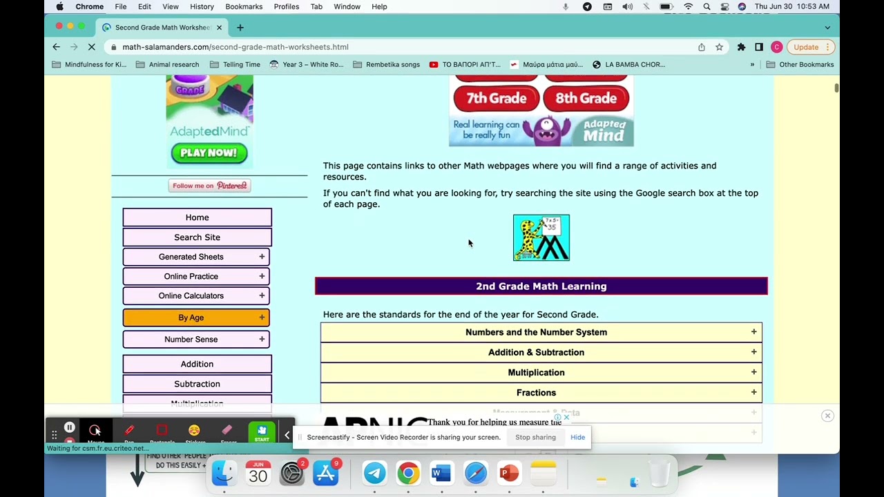 How to use Math Salamanders...