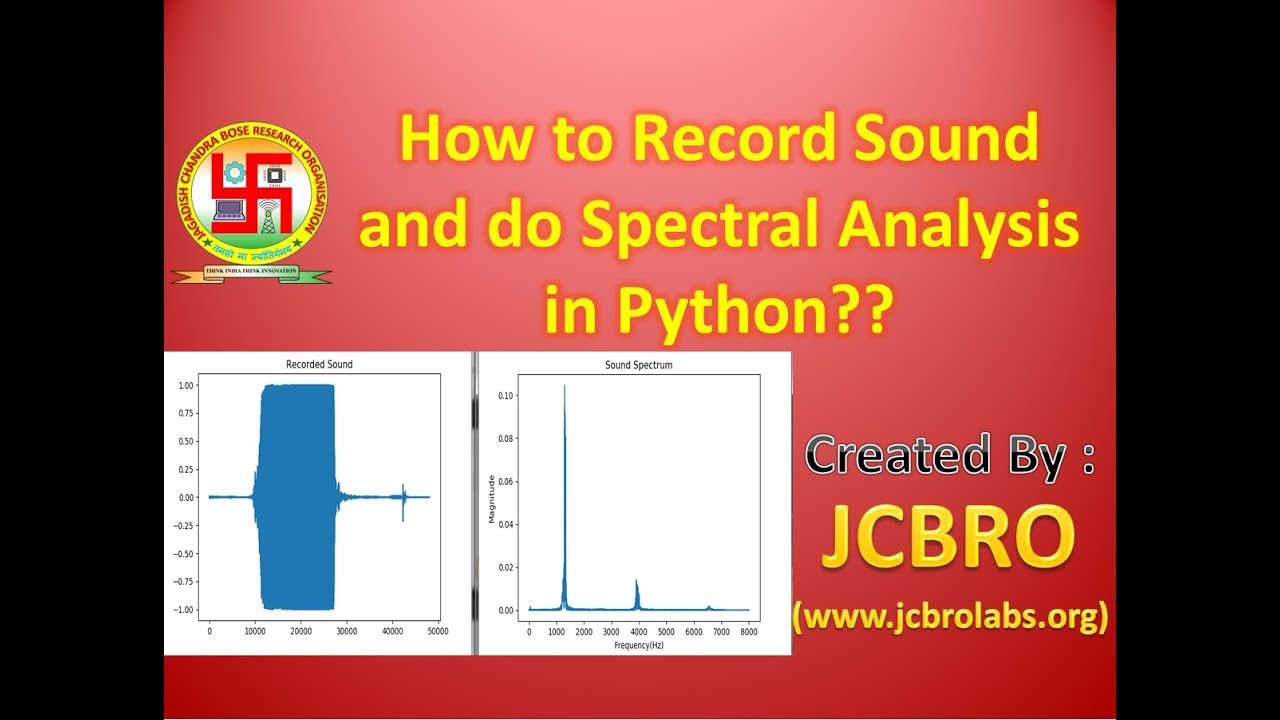How to Record Sound and Do spectral analysis in Python??