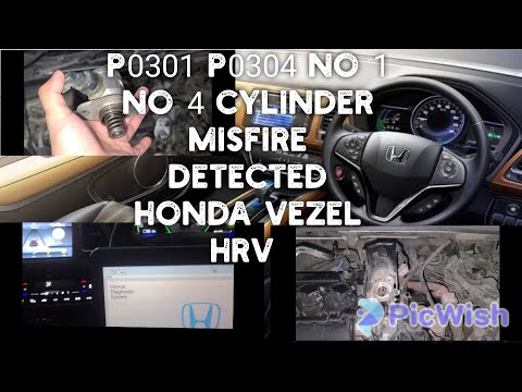 P0301 P0304 No 1 No 4 Cylinder Misfire Detected Honda Vezel Hrv Diagnosis and Trouble shooting
