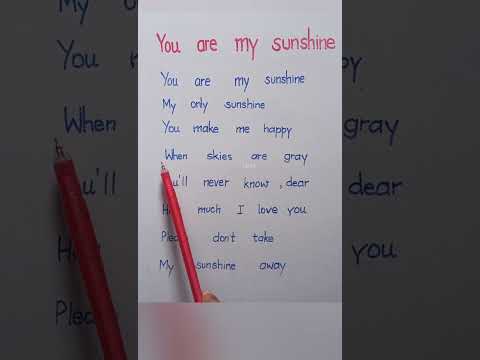 Sing Along! Learn English with " You Are My Sunshine "~ Christina Perriβ€ #learnenglish #shorts