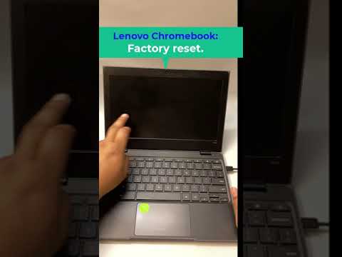 How to factory reset a Lenovo Chromebook. #chromebook