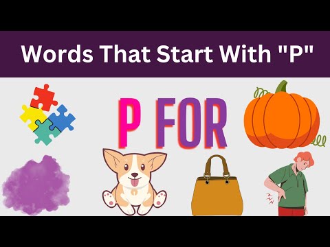 5 letter word starting with P | Preschool Learning Videos For Kids