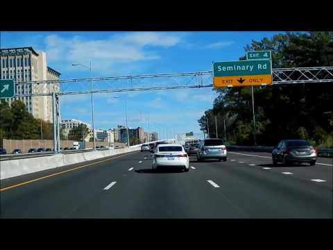 Drive I-395 North from Arlington VA to Washington DC