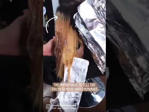 Chemical reaction ???? hair melting from bleach #bradmondo #shorts