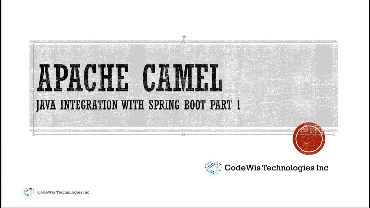 Spring boot Apache camel integration part 1
