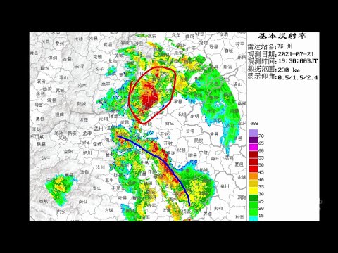 Fri 7/23/21 - Catastrophic floods in China / Chinese radar / US weather forecast