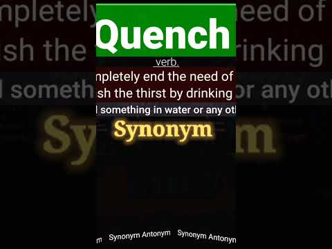 what is quench | meaning of quench #quench#what_is_quench#meaning_of_quench A-Z # meanings