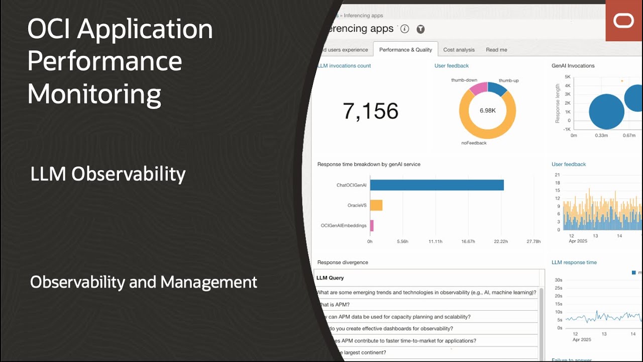 OCI Application Performance Monitoring: LLM Observability