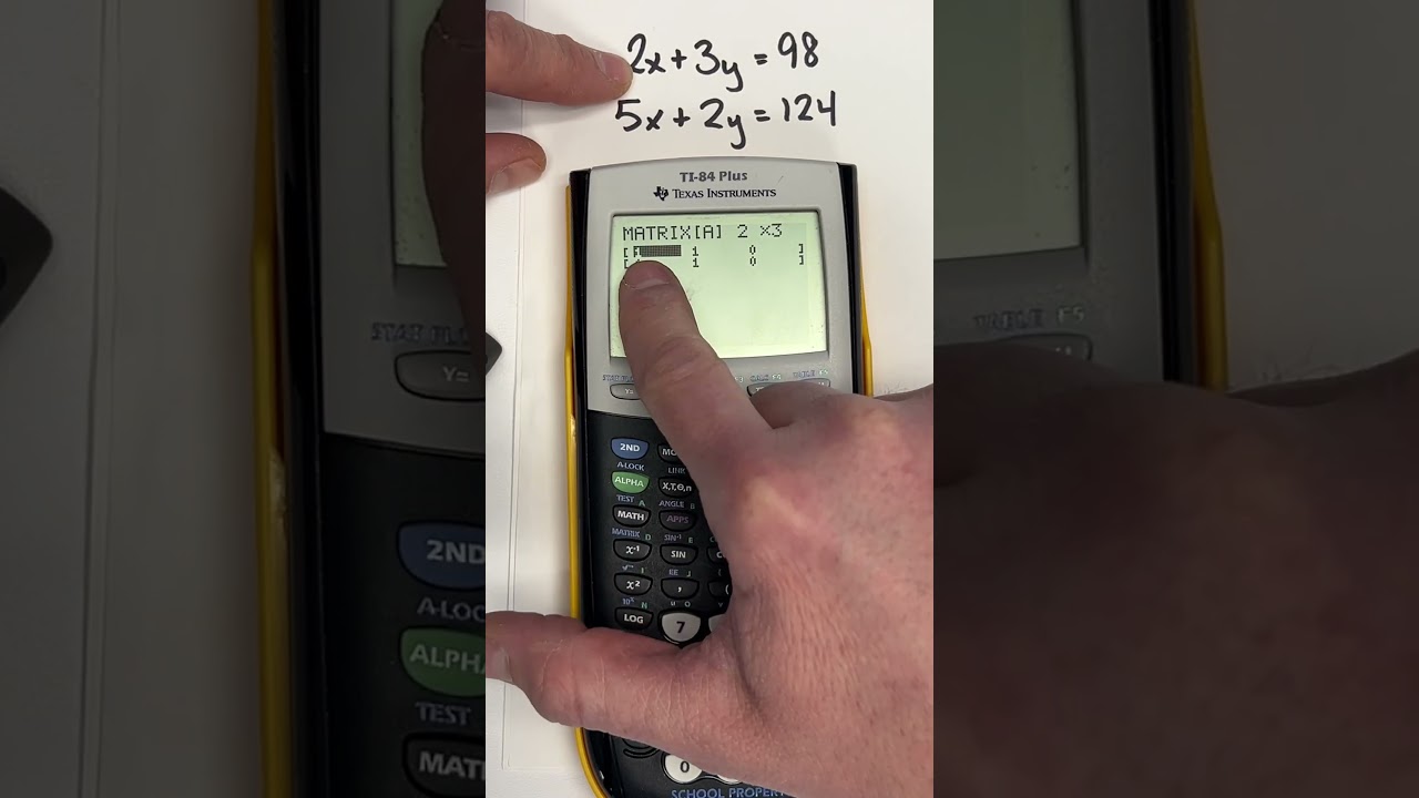 Calculator Hack for Systems of Equations with TI-84 Plus to pass the Algebra Regents #algebra