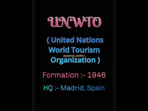 World Tourism Organization 🌐🗺️🌏 #short #wto #trending
