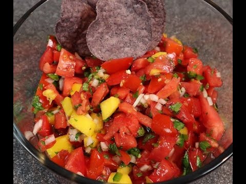 PICO DE GALLO, The Best Fresh Mango Salsa, Fresh Pico vs Jar Salsa. End of Summer Tomatoes.
