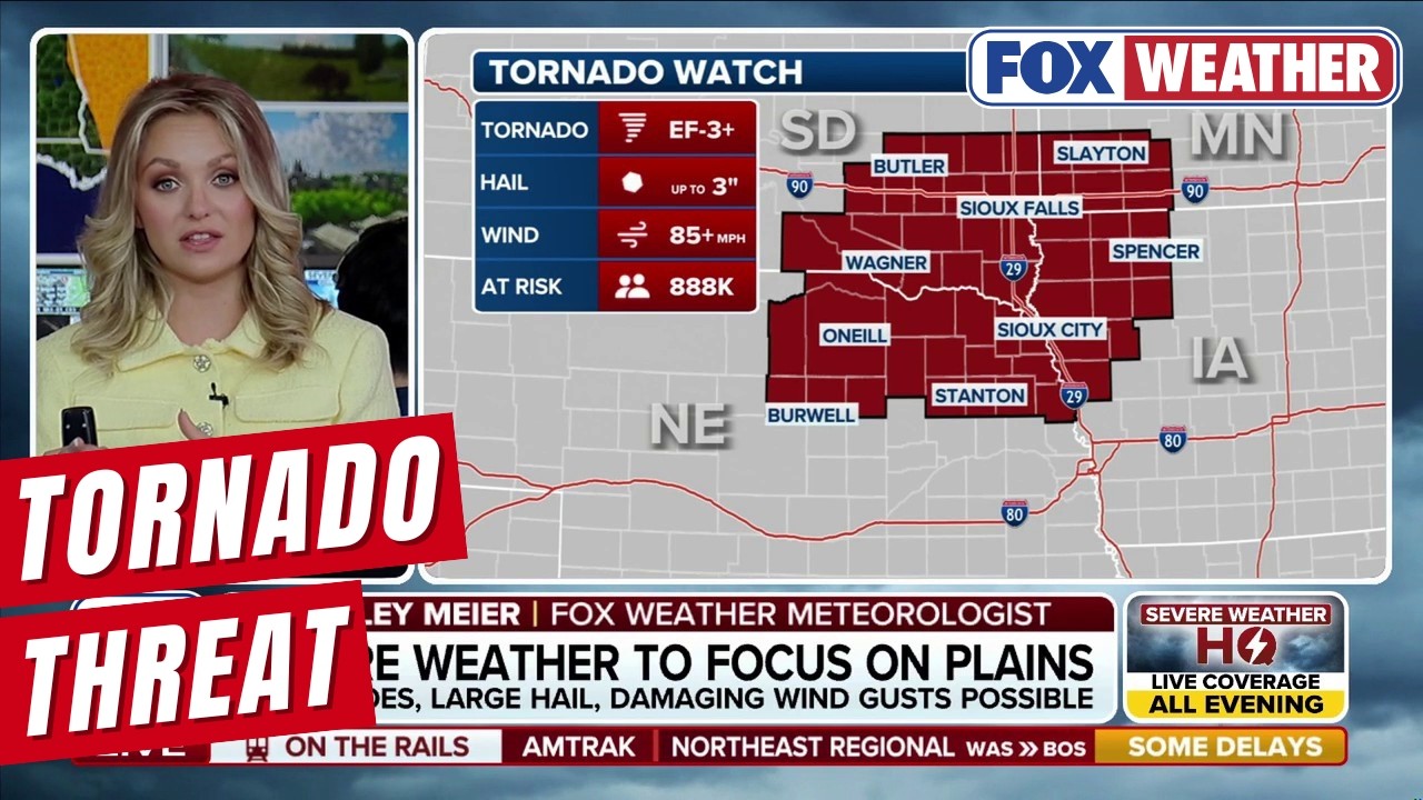 Tornado Watch Issued For Parts Of 4 States As Dangerous Severe Weather Outbreak Begins To Unfold