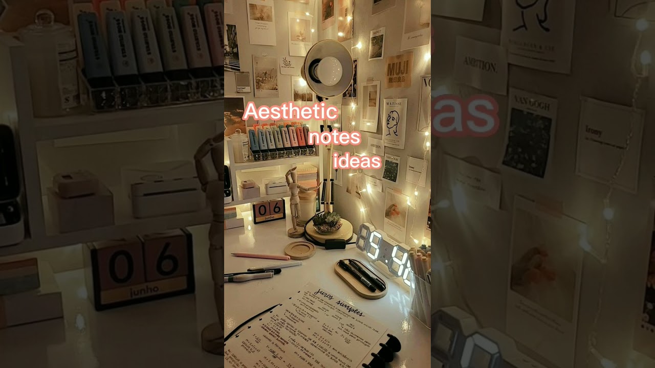 ✨aesthetic notes ideas✨
