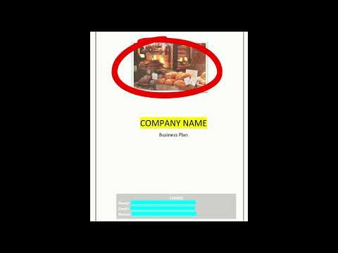bakery business plan pdf - cover page