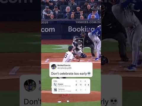 Royals 3B Maikel Garcia had this to say after Carlos Rodon struck out the side to begin the game 👀🍿