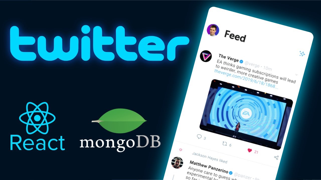 Twitter clone with React.js, MongoDB and tailwind css