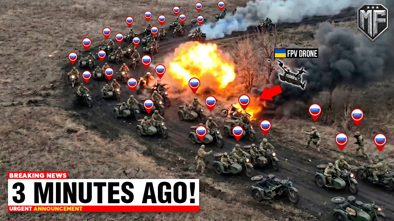 Russian DEADLIEST Motorcycle Troops ENTER Ukraine - 3 Minutes Later, GONE!