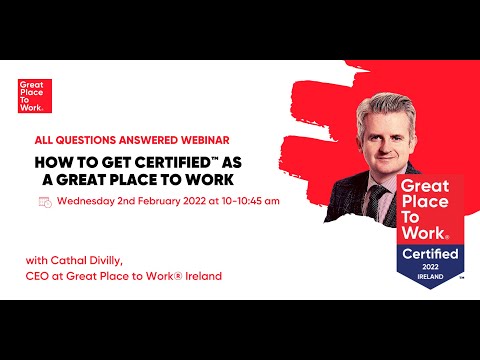 How to get Certified™ as a Great Place to Work