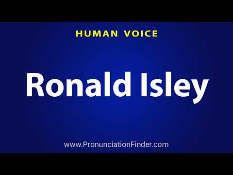 How To Pronounce Ronald Isley