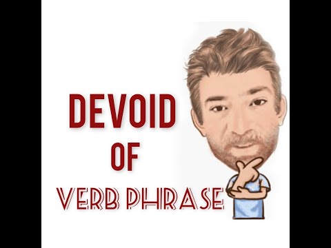 Devoid of - Verb Phrase (637) Origin - English Tutor Nick P