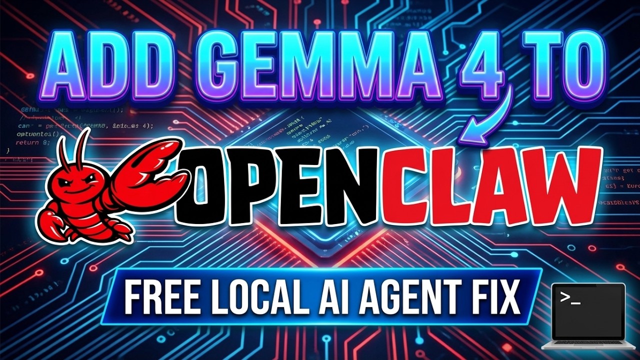 How to Add Gemma 4 to OpenClaw — Fix the Missing Model Error (Free Local AI Agent)