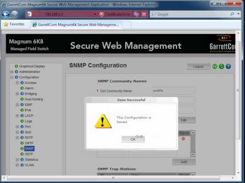 GarrettCom: Basic SNMP Setup and Demo