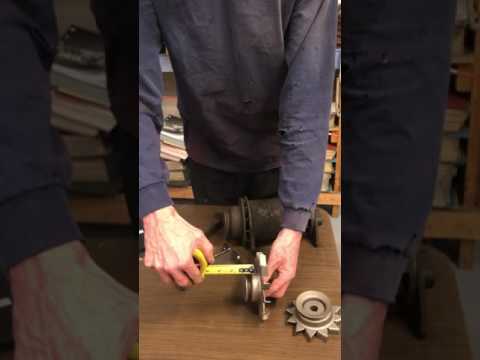 Pulley measuring.