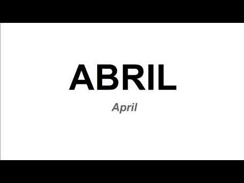 Months of the Year in Spanish ~Flashcards With words and Pronunciation