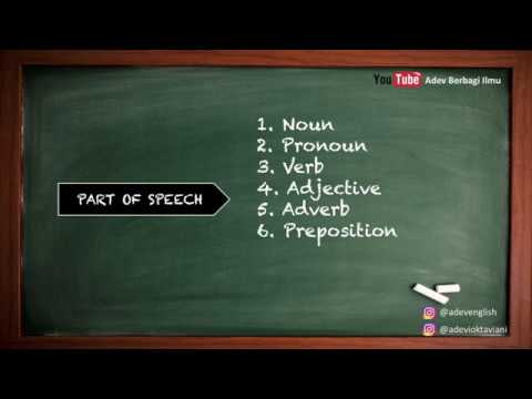 Grammar untuk pemula - PART OF SPEECH (Dasar belajar Bahasa Inggris) || Apa itu Unacadamy?