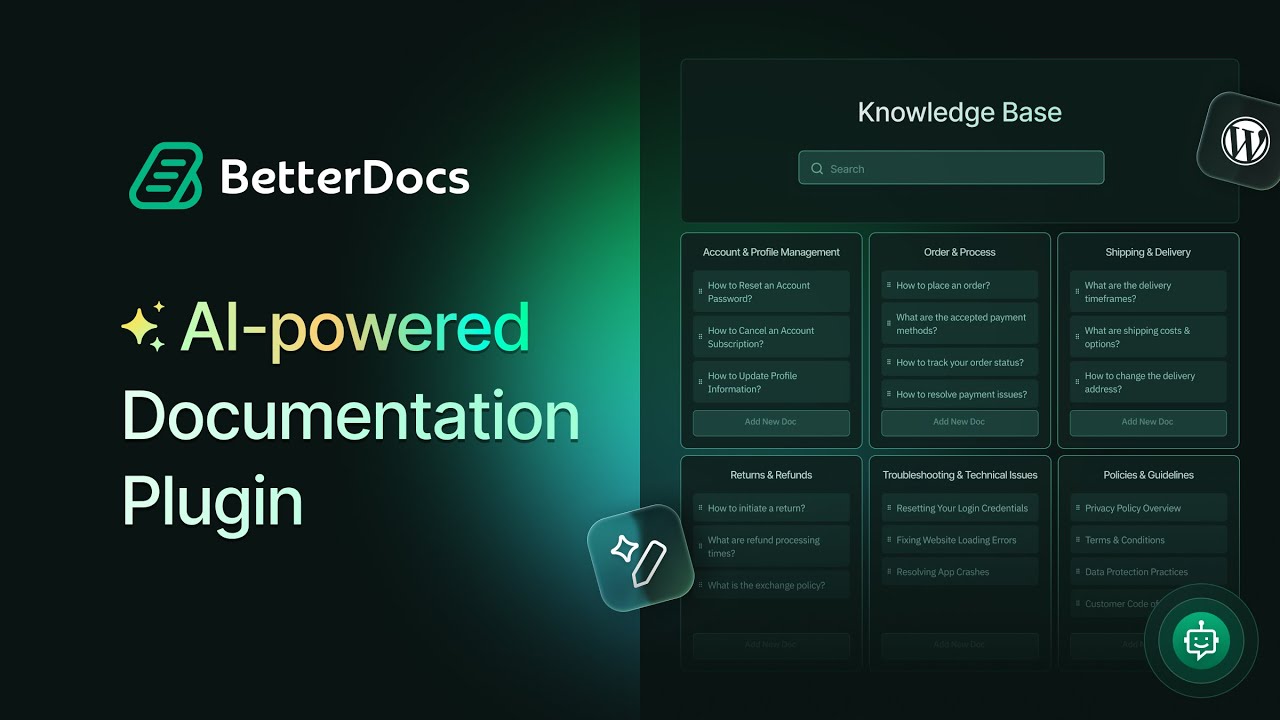 Introducing BetterDocs: AI-Powered WordPress Documentation Plugin