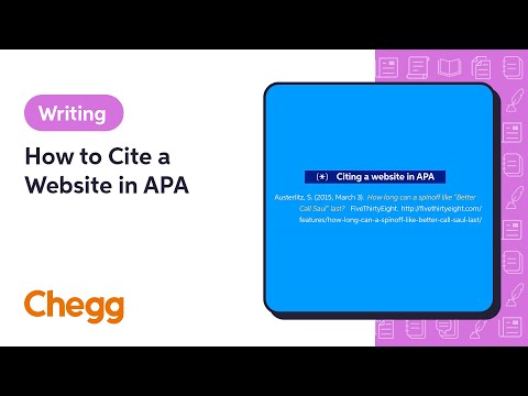 How to Cite a Website in APA | Chegg