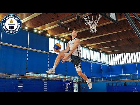 Highest Basketball Slam Dunk Between the Legs Record | 15 Minute Fun