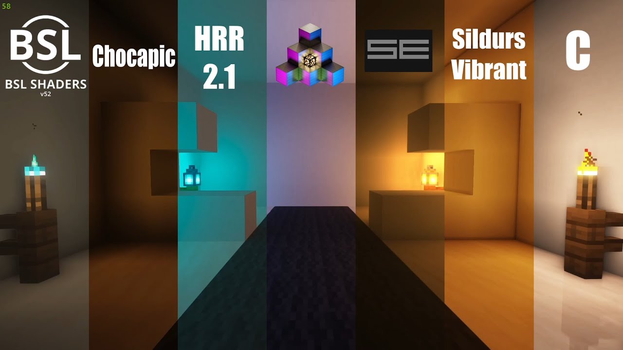 TOP Minecraft Shaders comparison | SEUS PTGI, Sildurs Vibrant,...