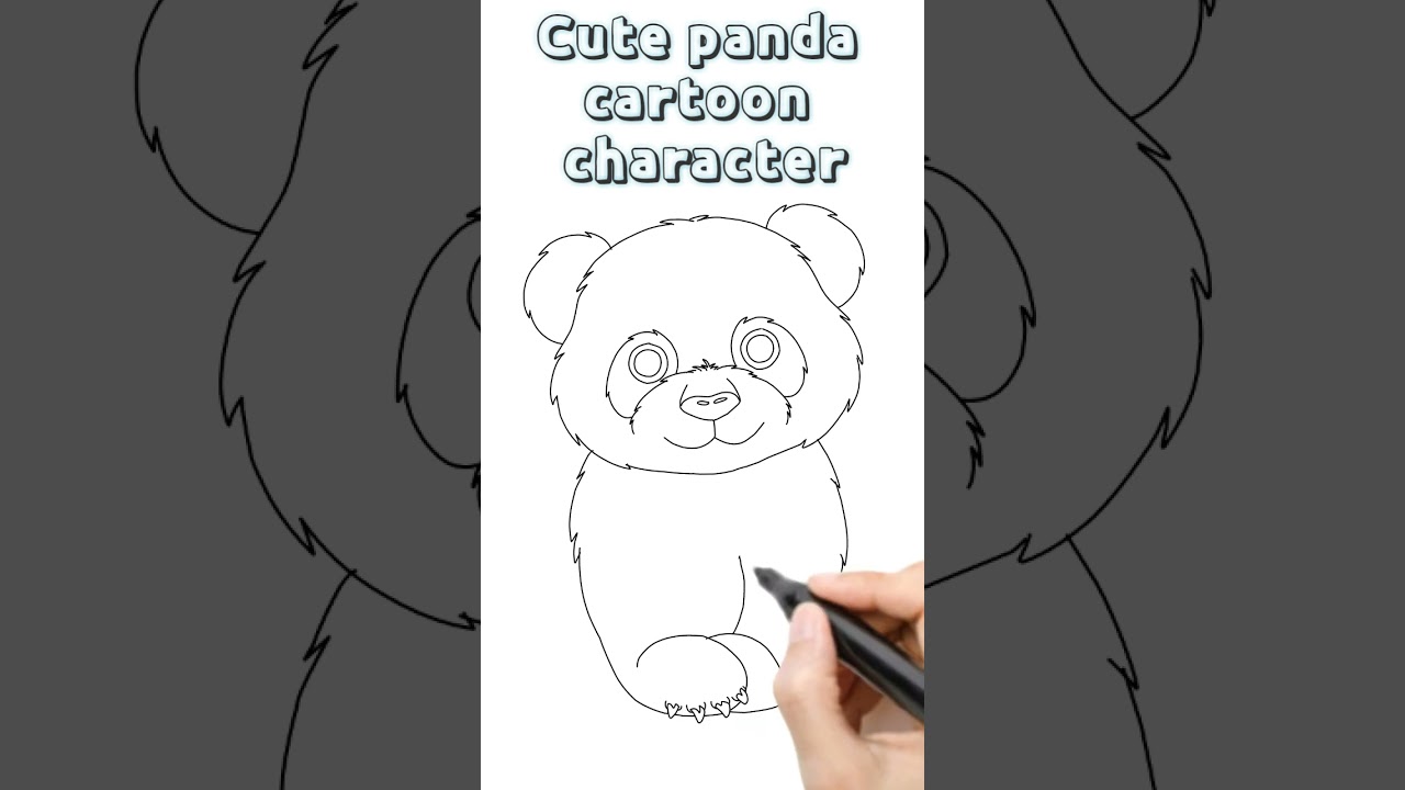 Cute panda cartoon character #shorts #viral #nickelodeon #disney #subscribe
