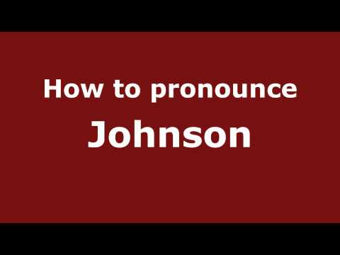 Pronounce Names - How to Pronounce Johnson