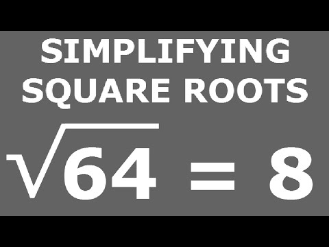 Simplifying Square Roots