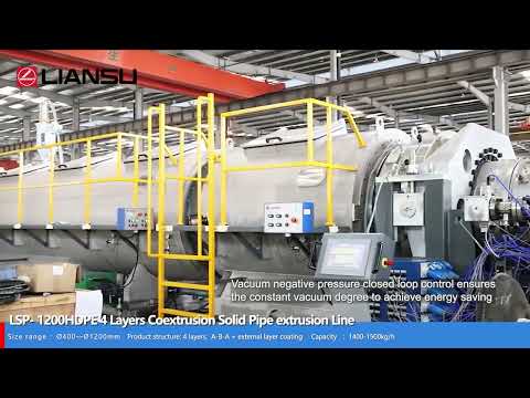 LSP-1200HDPE 4-Layers Co-extrusion Ø400~Ø1200mm 4 layers, A-B-A+coat @LIANSU_PVC_HDPE_PPR_PIPES