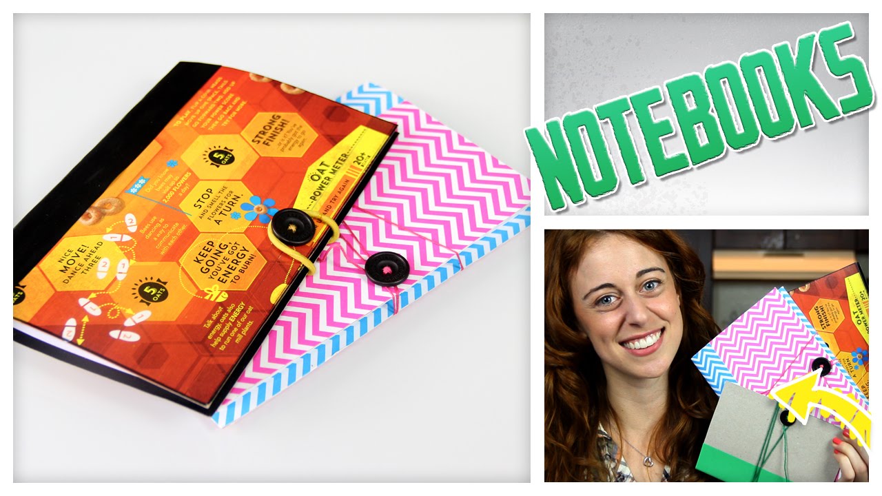 DIY Notebook From A Cereal Box! - Do It, Gurl