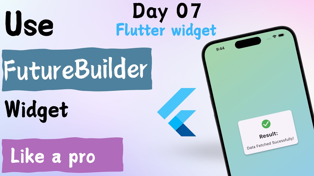 FutureBuilder Widget in Flutter: Seamlessly Handle Loading, Success, and Errors (2024) || Day 07