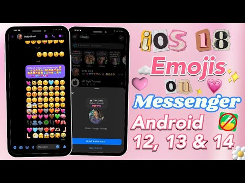 iOS 18 Emojis on Messenger for Android (without zFont)