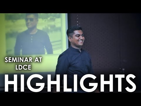 Highlights of Seminar at L.D. College of Engineering, Ahmedabad