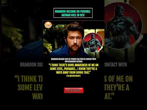 BRANDON SKLENAR ON POSSIBLE BATMAN ROLE IN DCU#Batman #DCU #BrandonSklenar #DCStudios #TheBatman