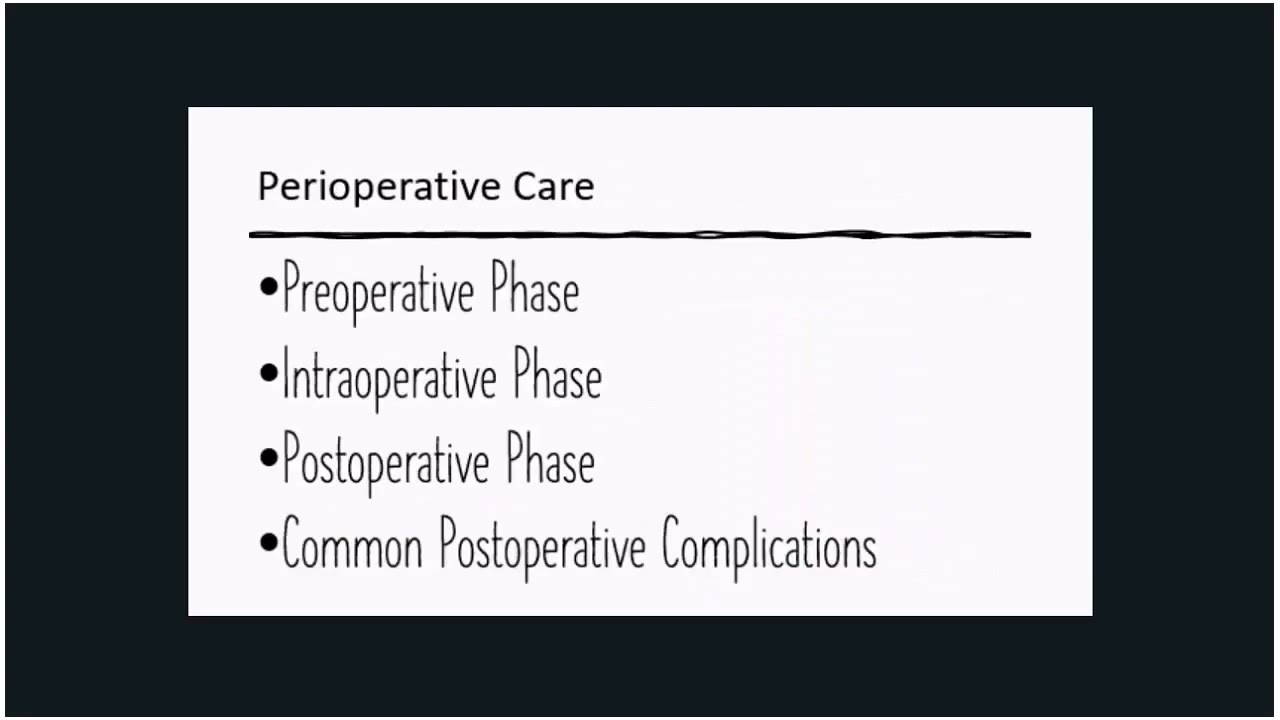 Nursing Huddle - Perioperative Care