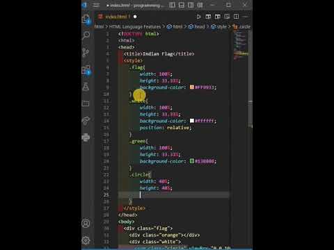 Create indian flag in html css || How to draw Indian National Flag ...